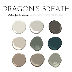 Dragon's Breath Benjamin Moore Paint Palette Warm - Etsy