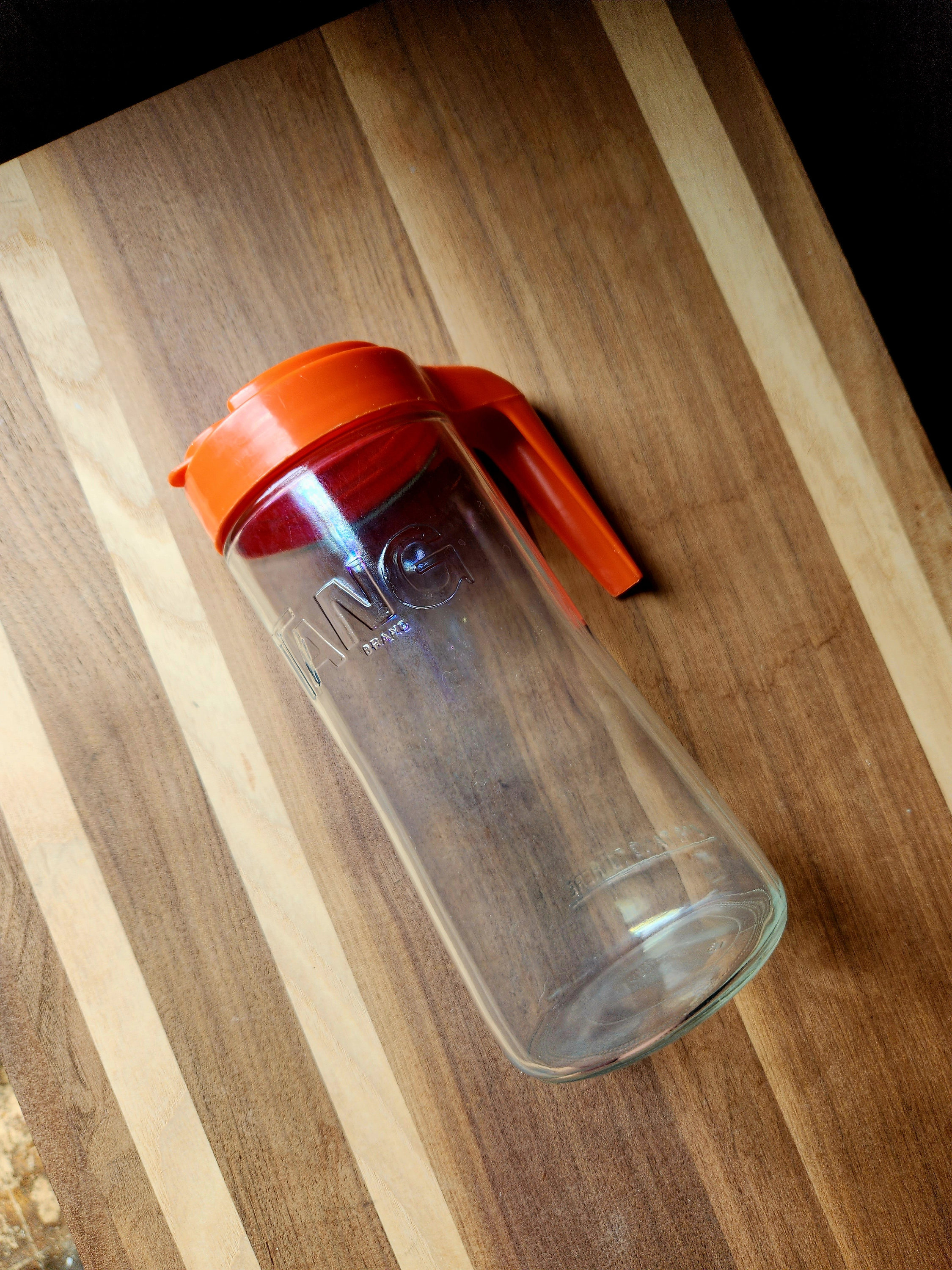 Vintage 1970's TANG Glass Juice Drink Pitcher Carafe Anchor Hocking ...