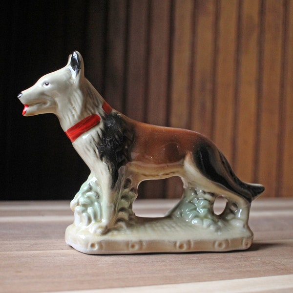 Porcelain German Shepherd Figurine - Etsy