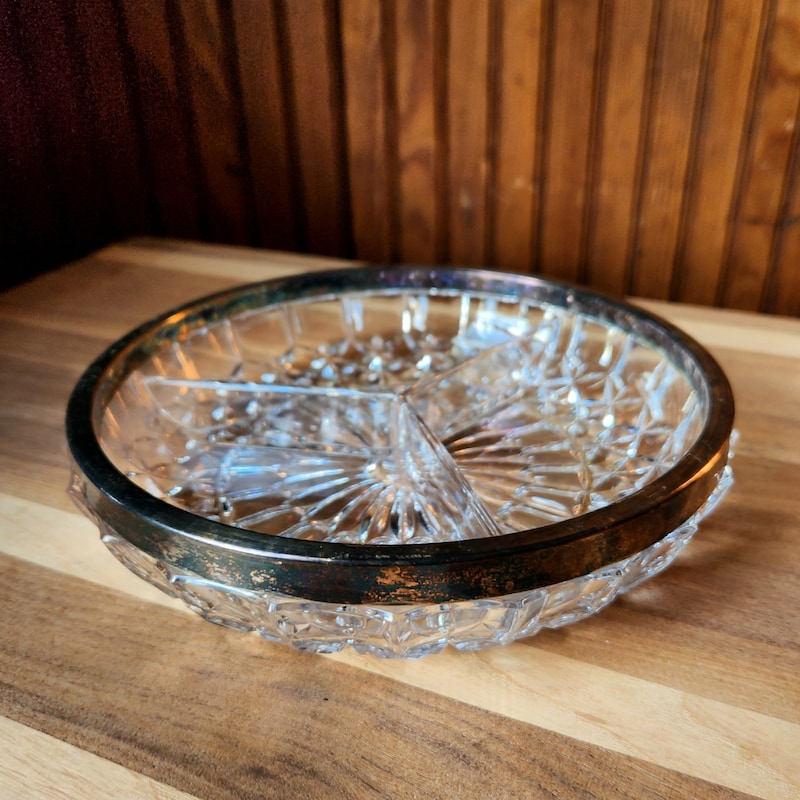 Crystal Serving Tray - Etsy