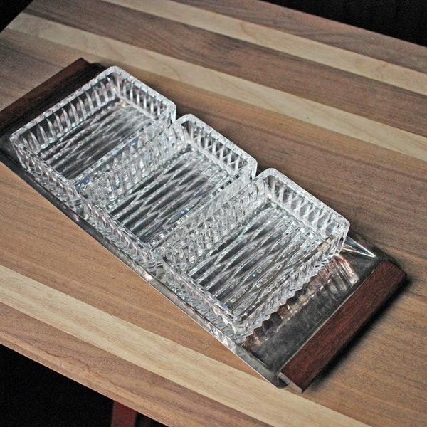 Glass Relish Tray - Etsy