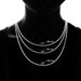 Line Art Silver Dancing Women Necklace, Single Line Silver Necklace ...