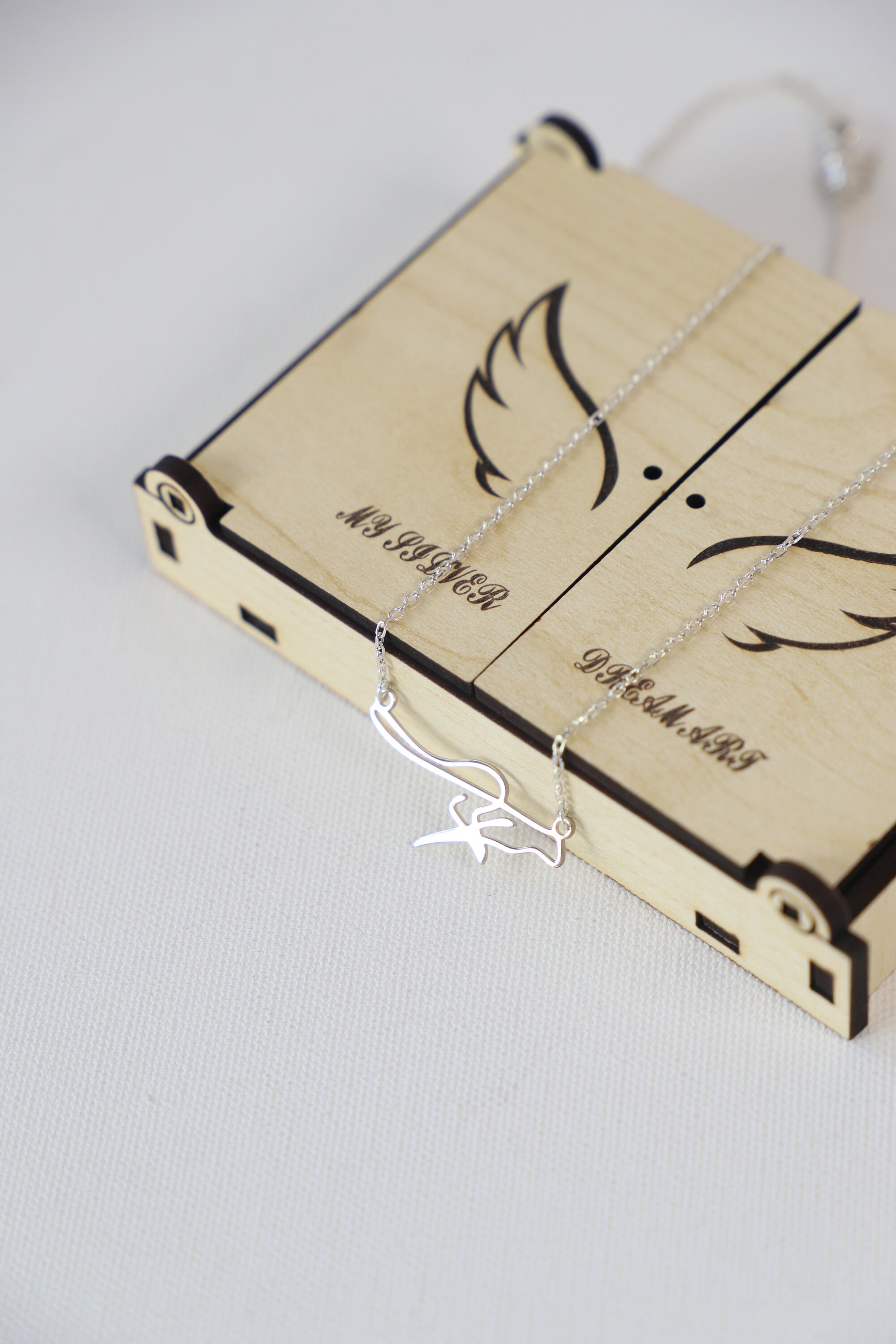 Sterling Silver Puma Necklace, Wildlife Jewelry, One Line Design Puma ...