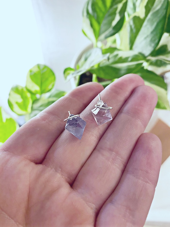 Fluorite stud earrings store