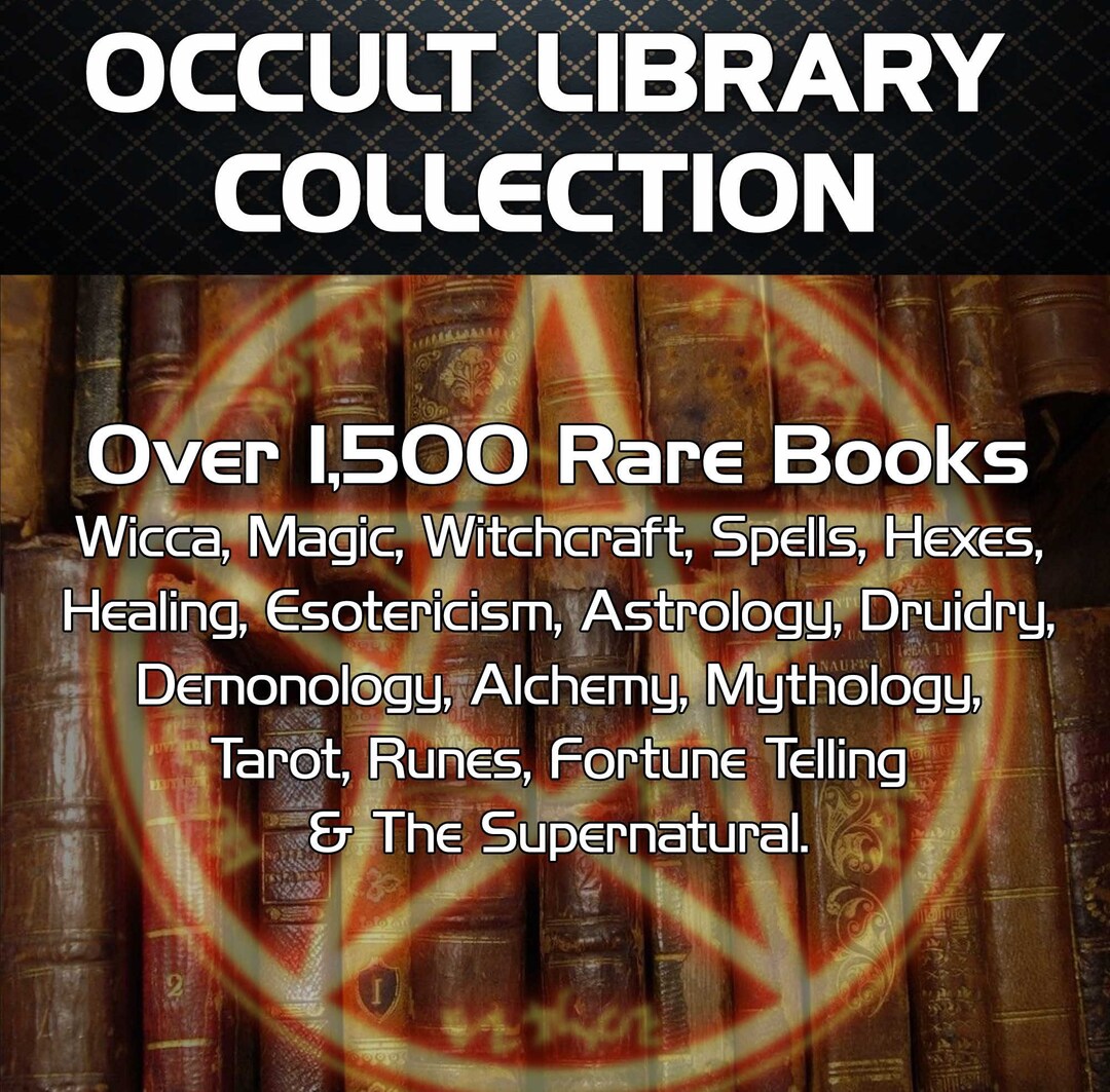 Witchcraft Books Bundle 1500 Rare Occult Ebooks Spells Grimoires Wicca ...