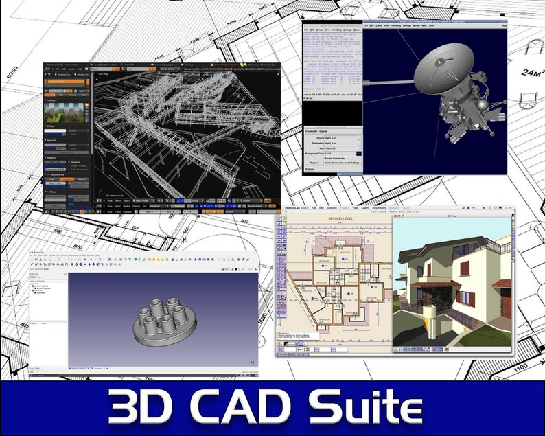 3D & 2D CAD Software Suite DWG/DFX Professional General - Etsy
