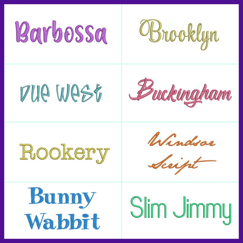 EXP Embroidery Fonts: 500 Bernina Machine Letters Bundle (1 - 3 Inch ...