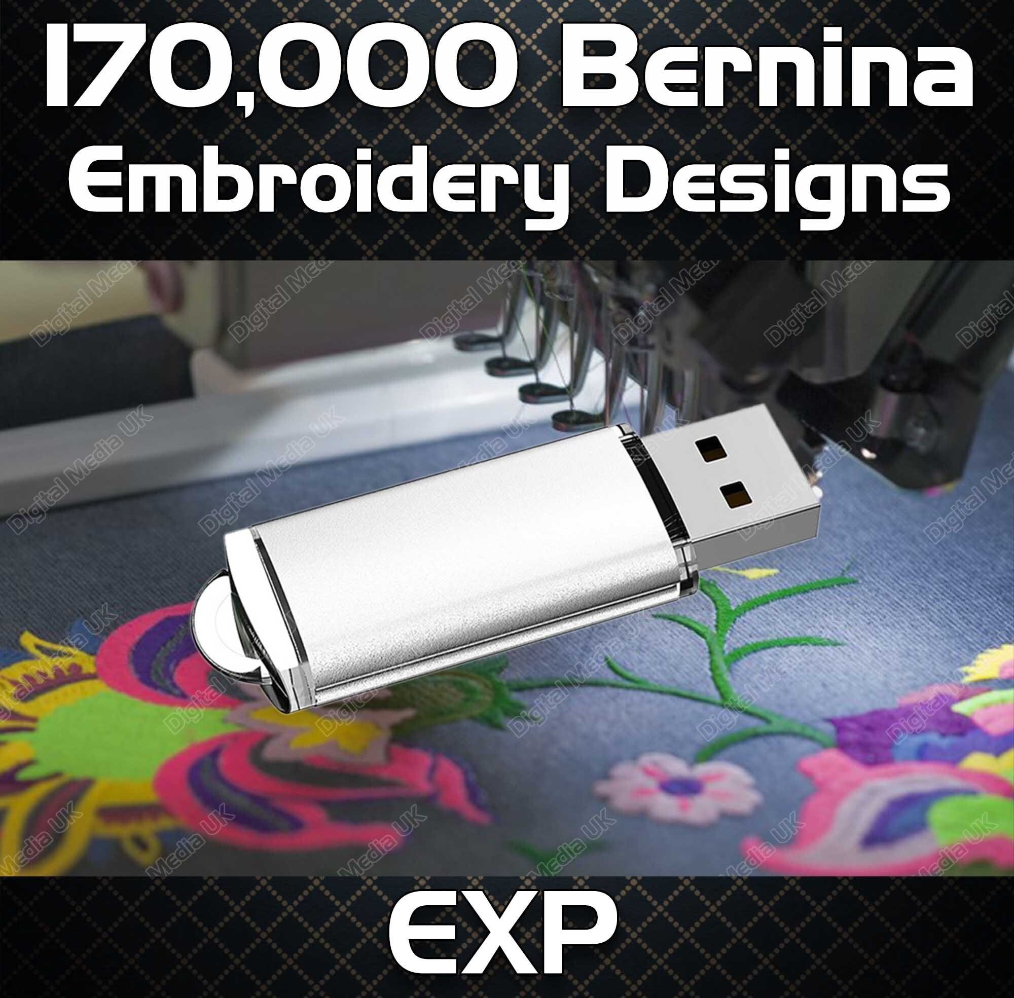 Machine Embroidery Designs Collection Bernina on USB Over - Etsy