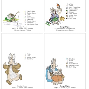 Beatrix Potter Machine Embroidery Designs: Peter Rabbit Etc (instant ...