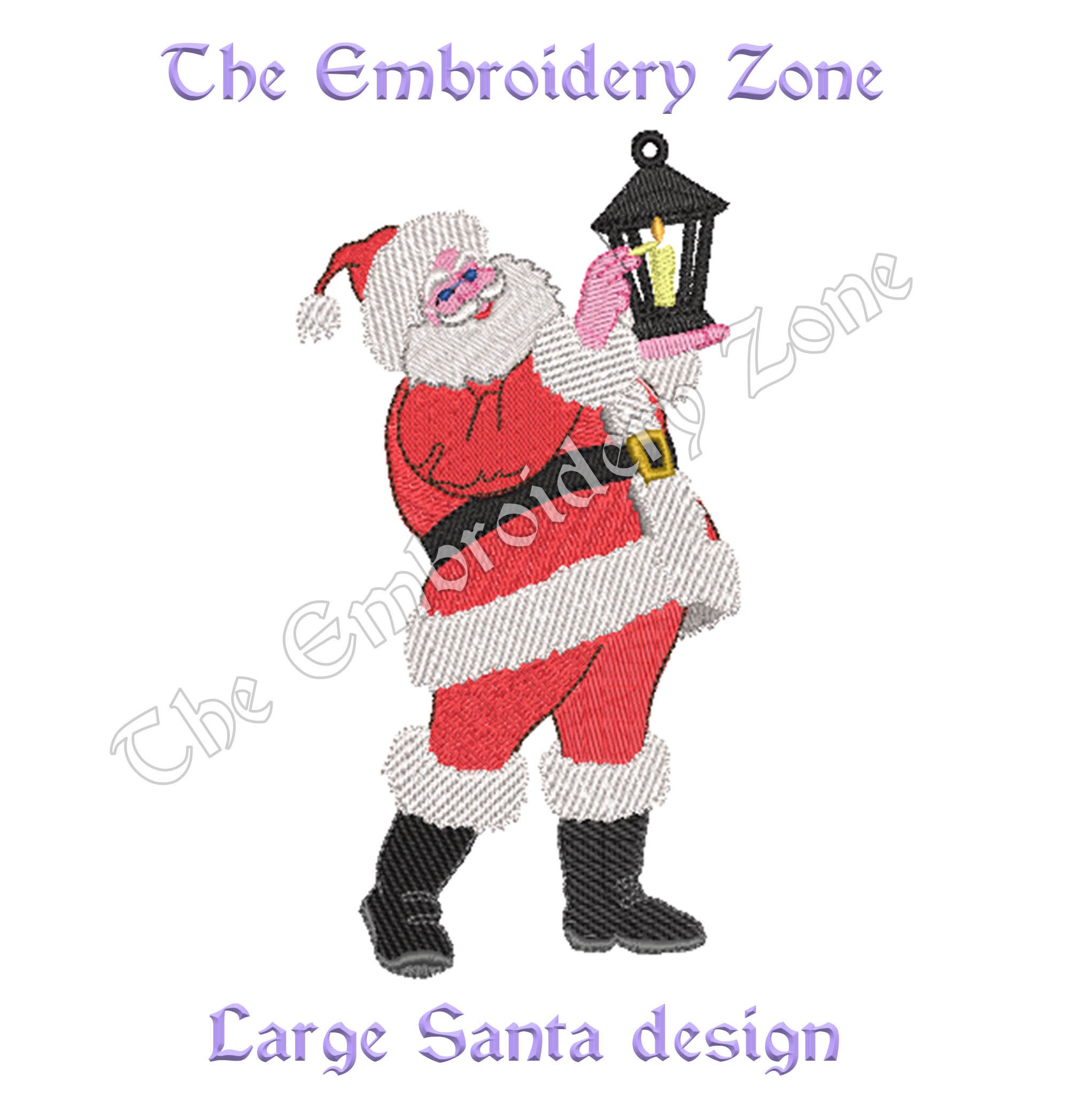 Santa Claus Machine Embroidery Design Christmas Machine - Etsy