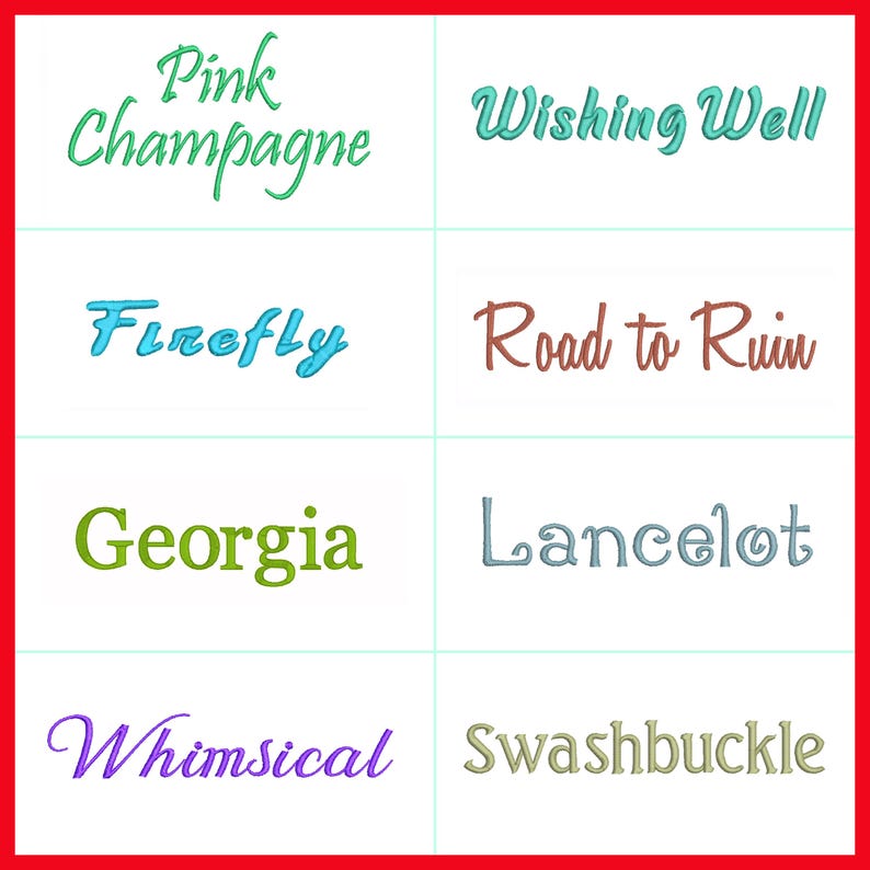 500 JEF Embroidery Fonts: Janome Machine Font Bundle (digital Download ...