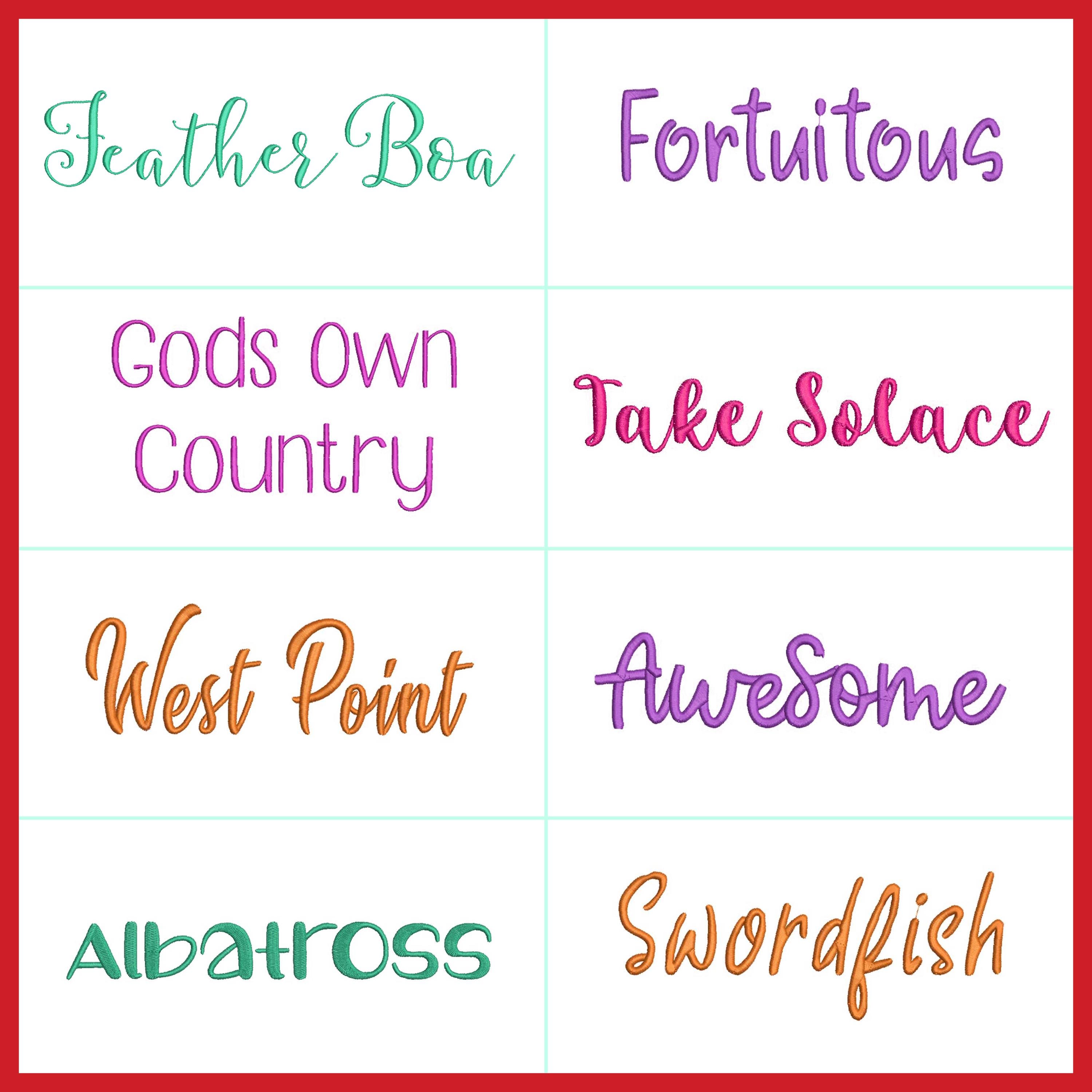 BX Embroidery Fonts: 500 Designs Bundle Files (digital Download) - Etsy
