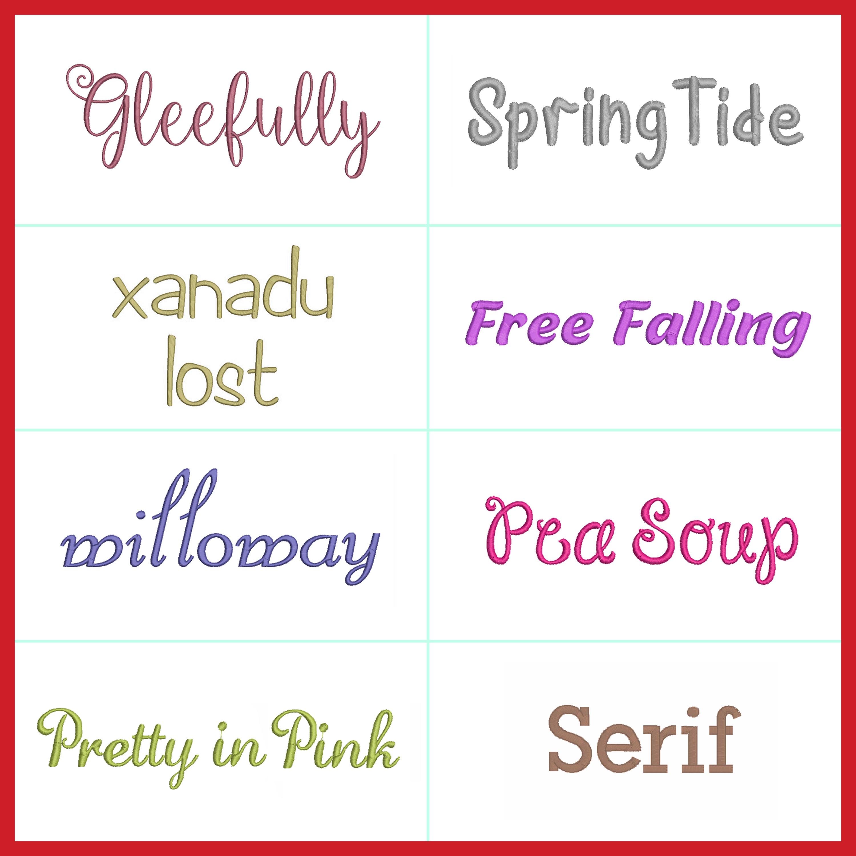 BX Embroidery Fonts: 500 Designs Bundle Files (digital Download) - Etsy