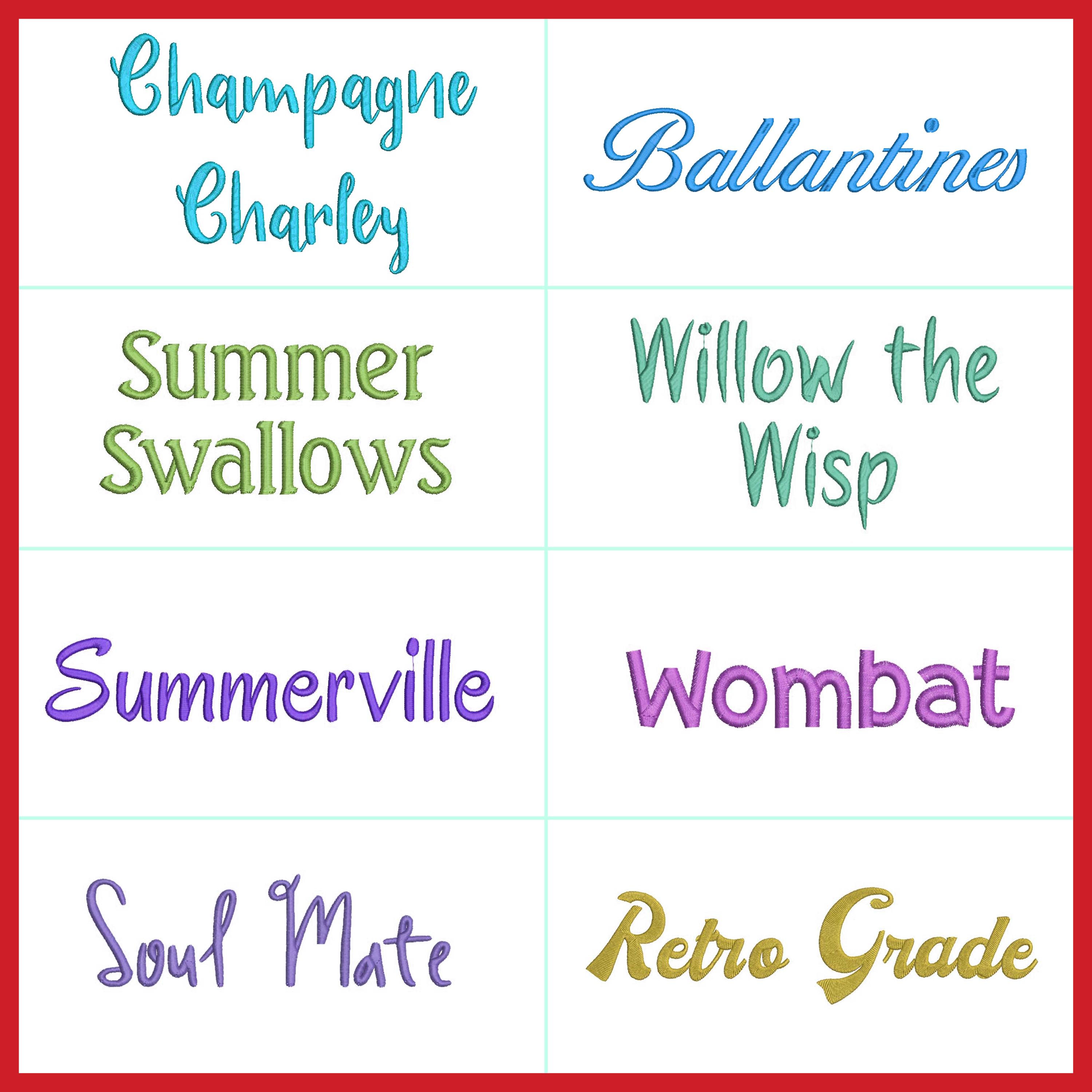 BX Embroidery Fonts: 500 Designs Bundle Files (digital Download) - Etsy