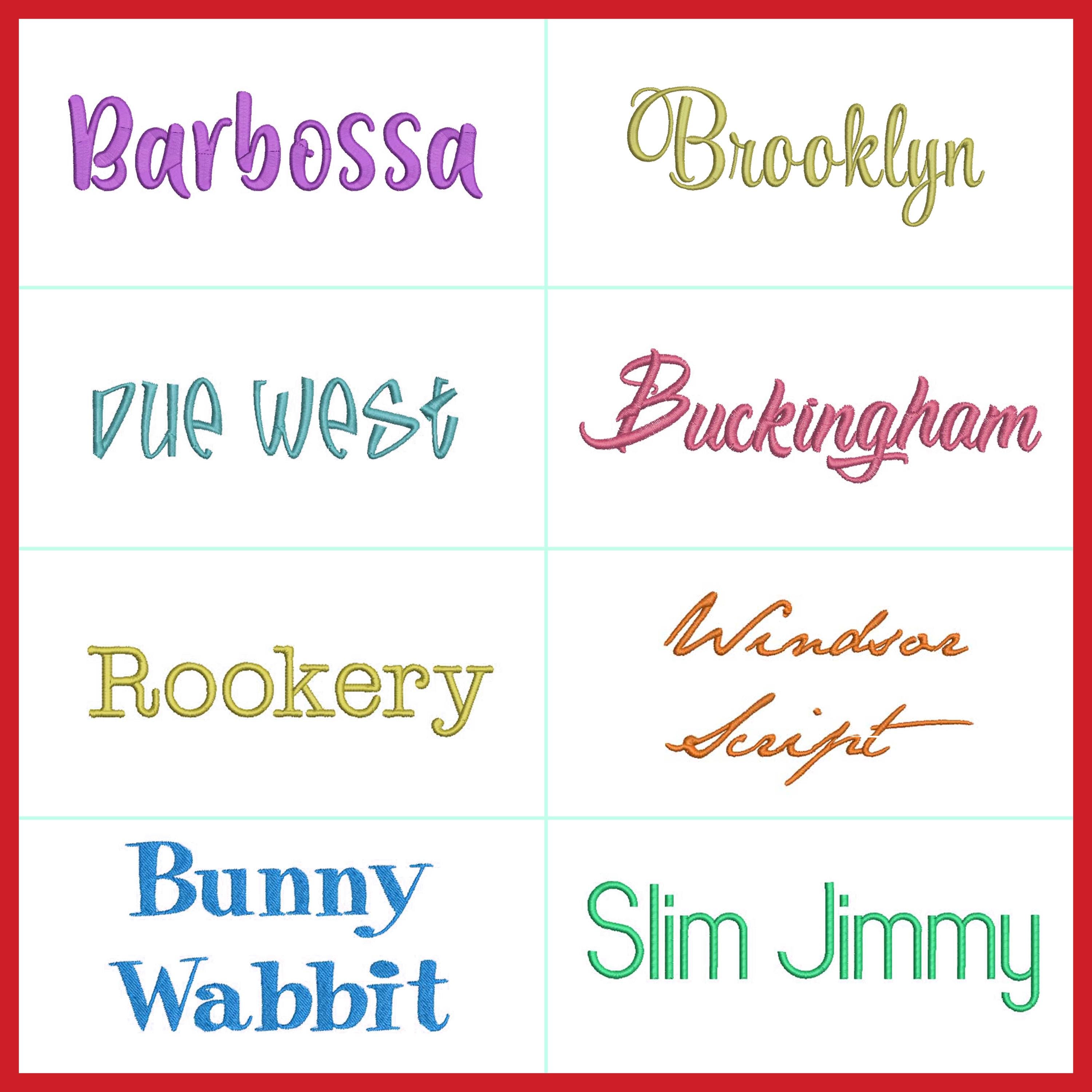 BX Embroidery Fonts: 500 Designs Bundle Files (digital Download) - Etsy