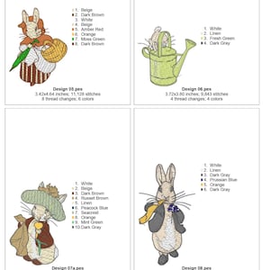 Beatrix Potter Machine Embroidery Designs: Peter Rabbit Etc (instant ...