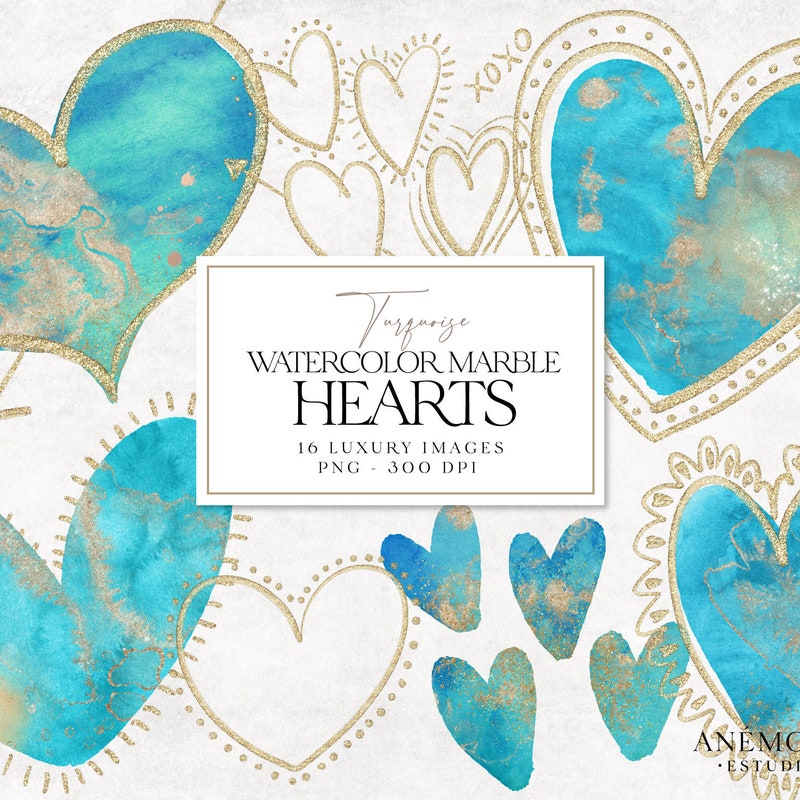 Turquoise Clipart - Etsy