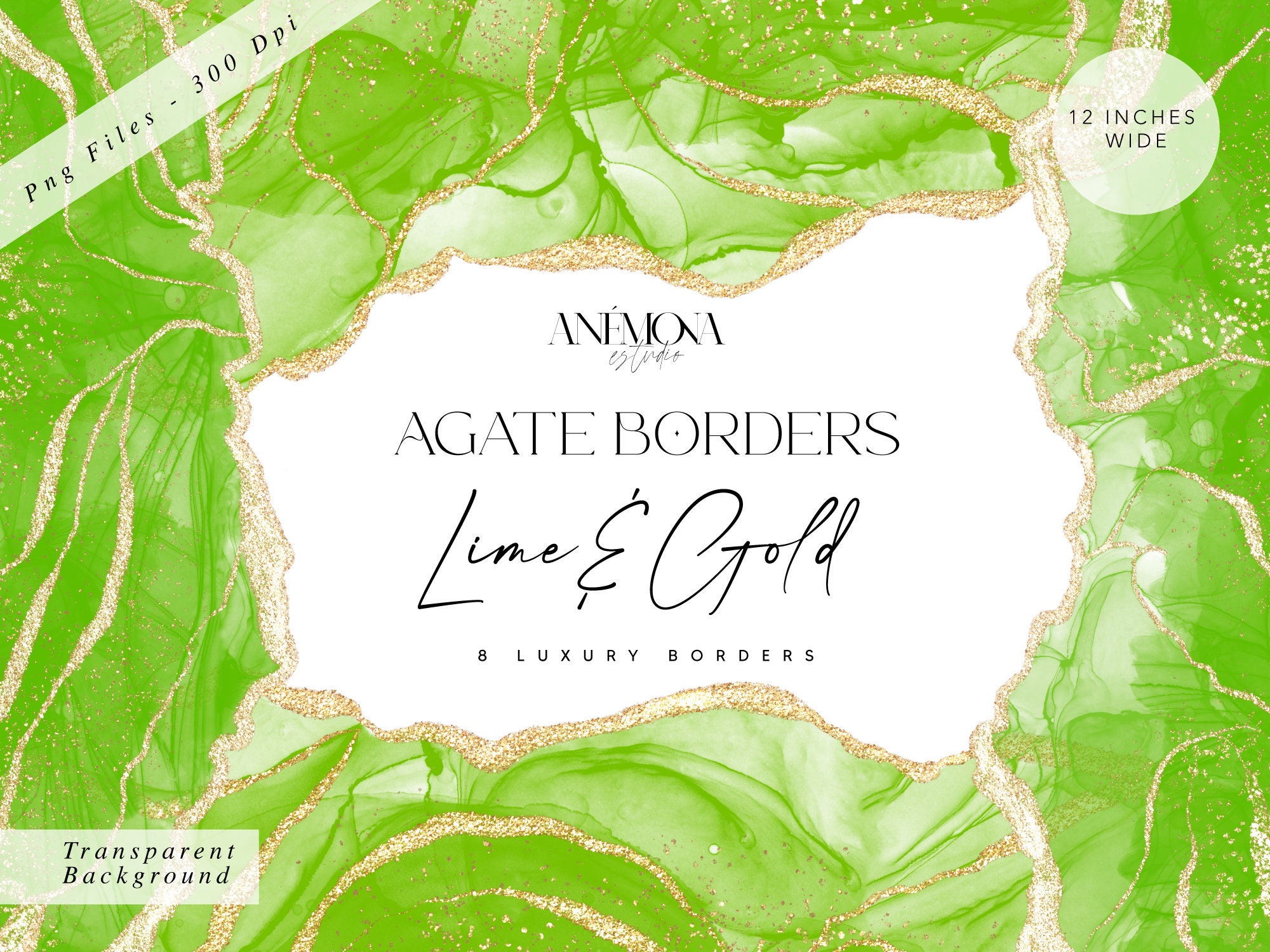 Lime Green Border Clip Art