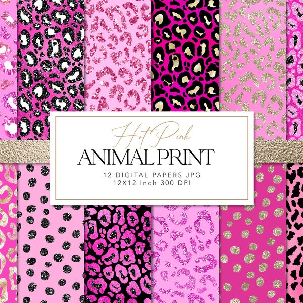 Pink Leopard Print - Etsy