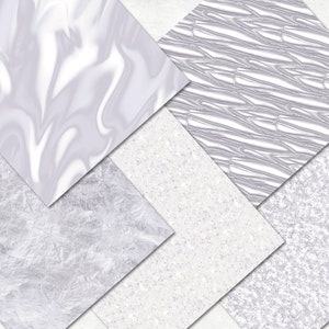 White Digital Paper, White Foil Paper, White Glitter, Seamless White ...