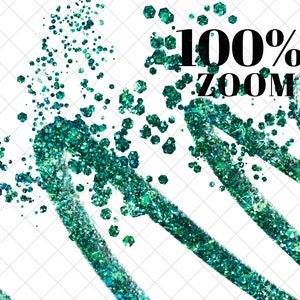 Emerald Green Glitter Confetti Clipart, Green Glitter Overlays, Emerald Shimmer, Confetti ...