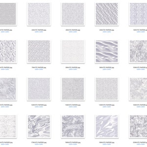 White Digital Paper, White Foil Paper, White Glitter, Seamless White ...