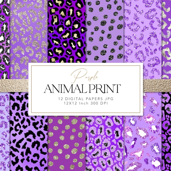 Purple Cheetah - Etsy