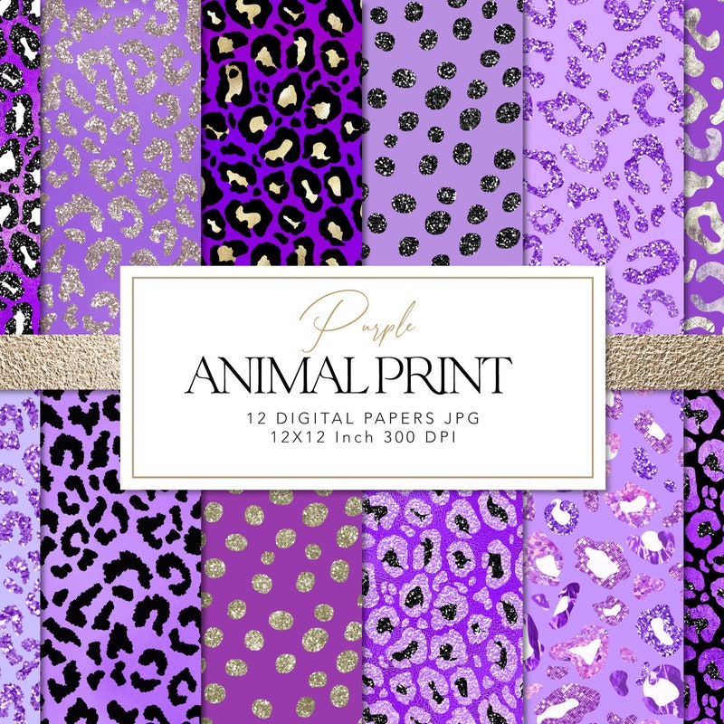 Purple Cheetah - Etsy