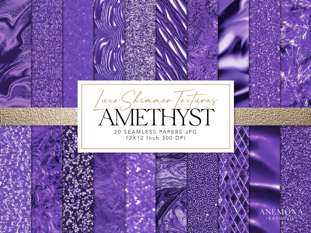 Purple Digital Paper, Purple Foil Paper, Purple Glitter Paper, Purple ...