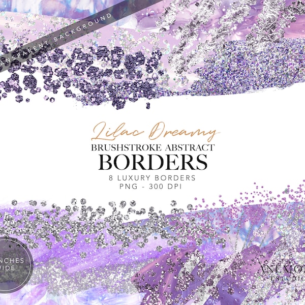 Lilac Abstract Art - Etsy