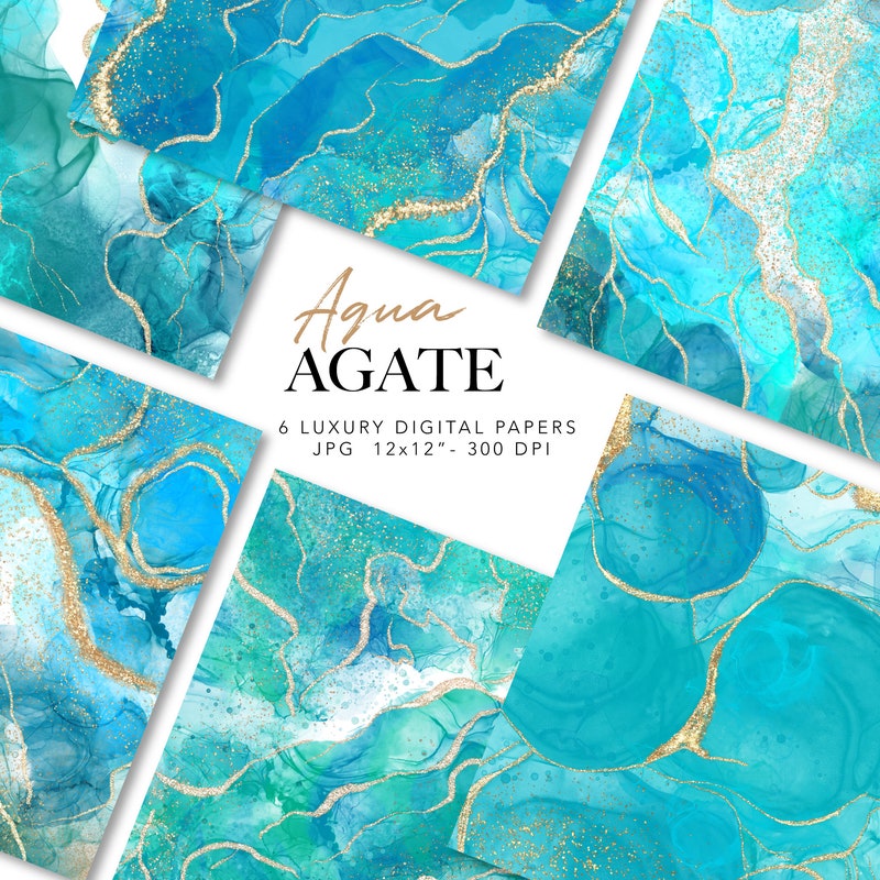 Aqua Wallpaper - Etsy