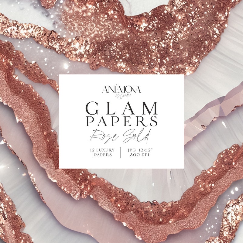 Rose Gold Paper - Etsy