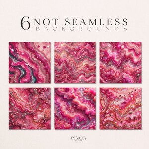 Hot Pink Jeweled Agate Digital Paper: Glitter Marble Texture (digital ...