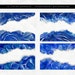 Royal Blue Agate Borders Clipart: Silver Glitter Marble (digital ...