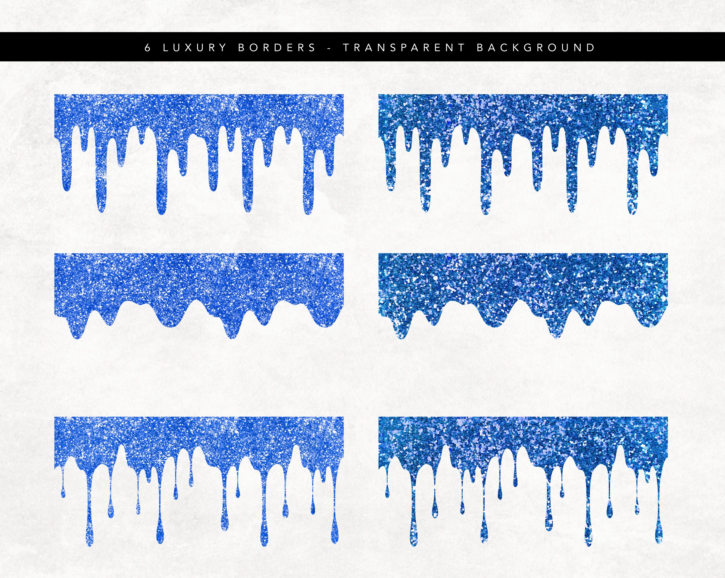 Blue Dripping Blue Drip Borders Drip Glitter Borders Blue - Etsy