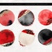 Red and Gold Watercolor Circles Clipart: Glitter Foil (digital Product ...