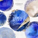 Blue and Gold Watercolor Circles Clipart Logo Clipart Glitter Circle ...
