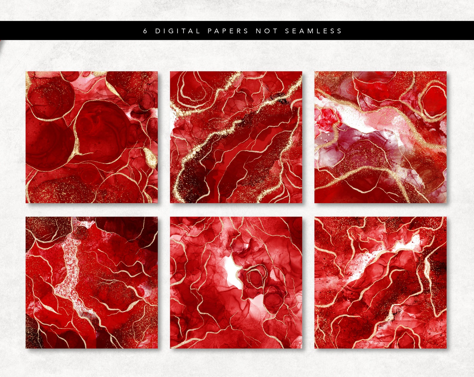 Red Agate Digital Paper Red Marble Paper Red Alcohol Ink - Etsy