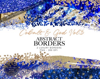 Blue Glitter Border | Etsy