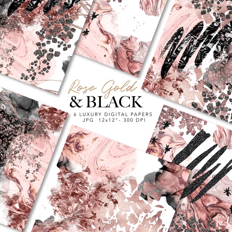 Rose Gold Paper - Etsy