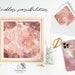 Blush Agate Digital Paper: Rose Gold Marble Texture (digital Download ...