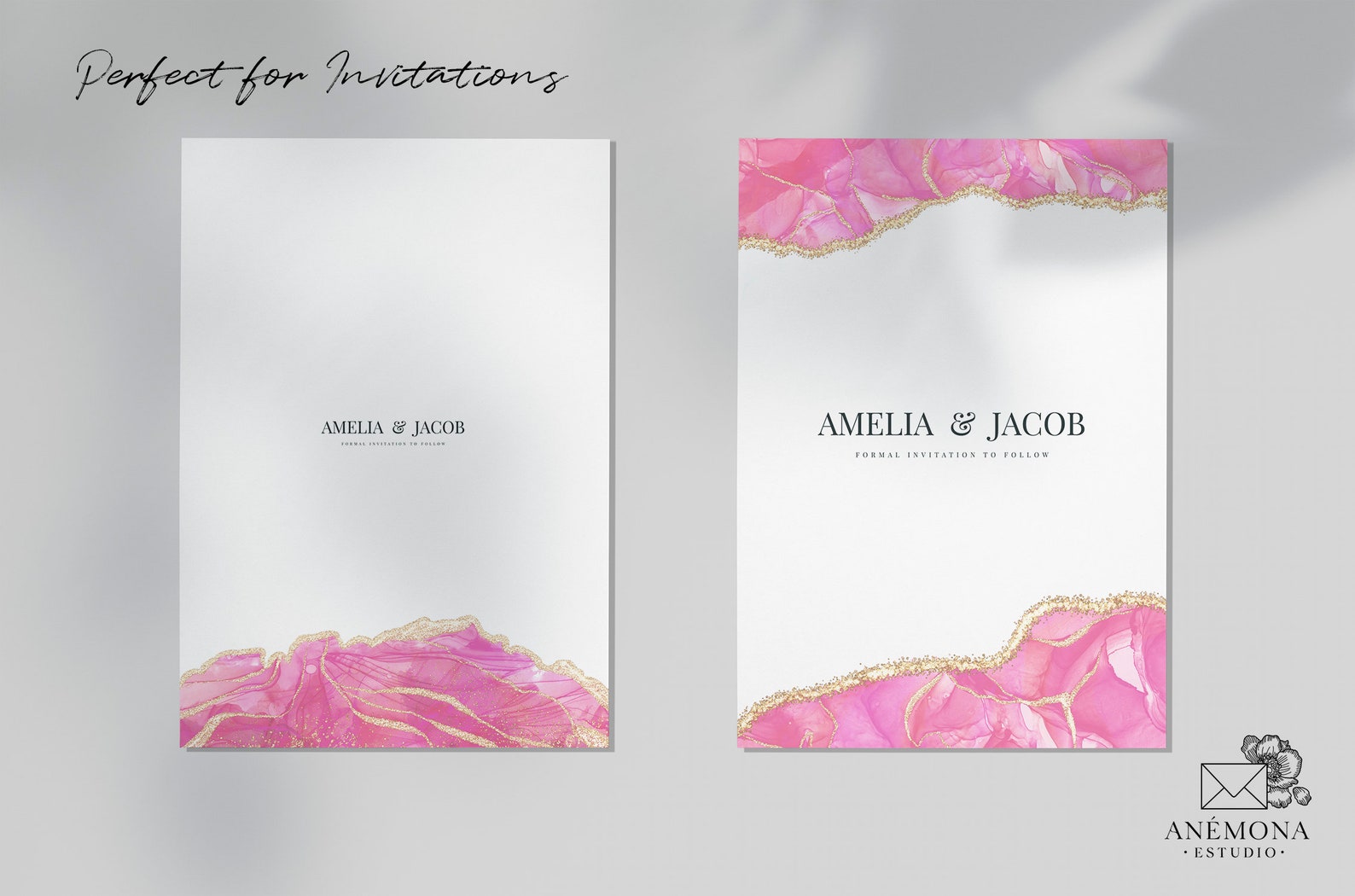 Pink Agate Borders Clipart Pink Watercolor Geode Clipart - Etsy