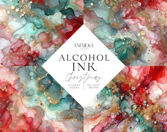 Ruby Red Alcohol Ink Pattern, Elegant and Glamorous Shimmer Backgrounds ...