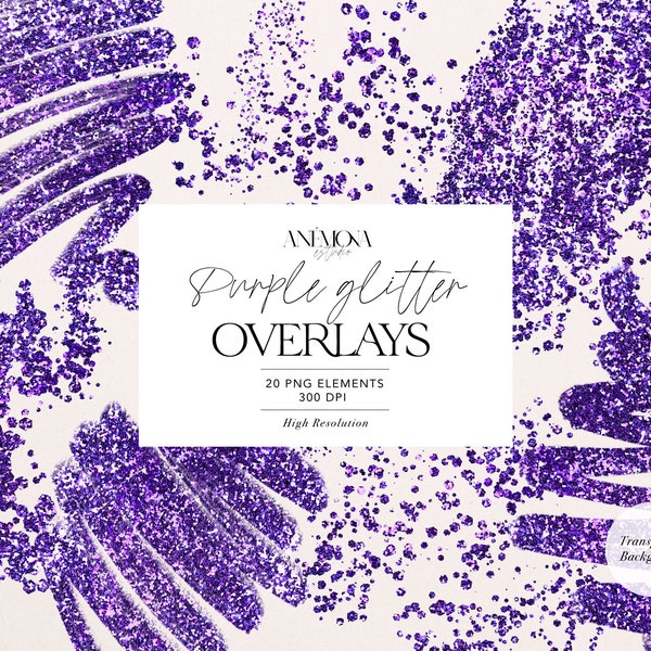 Purple Glitter - Etsy