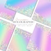Holographic Glitter Digital Paper, Unicorn Digital Paper, Pastel ...