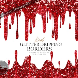 Red Dripping, Red Drips Borders, Drip Glitter Borders, Drip Borders ...