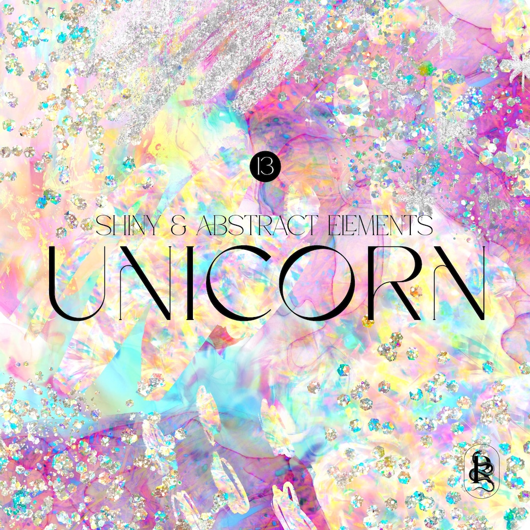 Pastel Holographic Glitter Clipart PNG – Alcohol Ink, Iridescent Foil ...