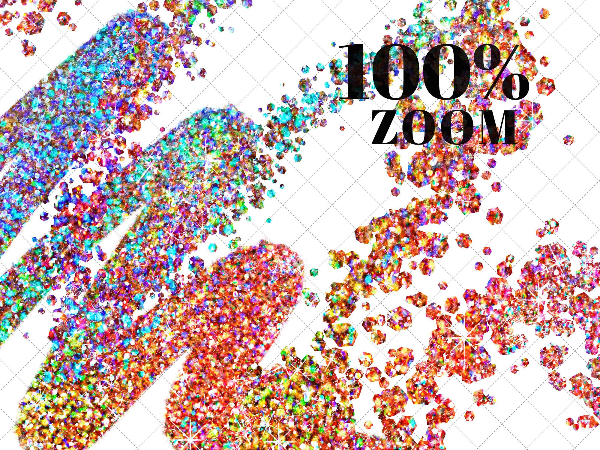 Rainbow Glitter Confetti Clipart Rainbow Glitter Overlays - Etsy