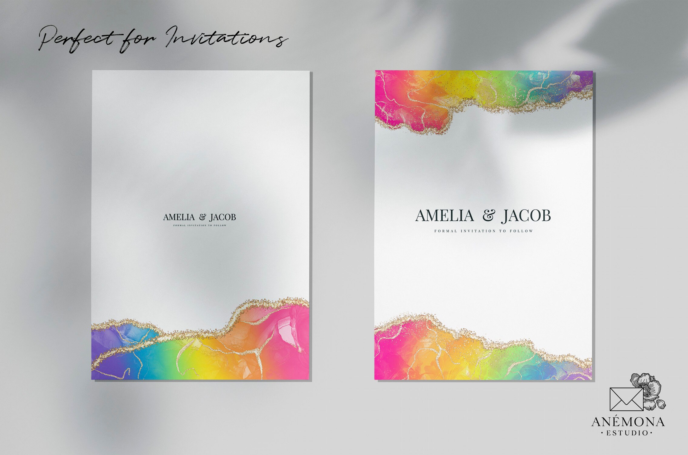 Rainbow Borders Clipart Rainbow Geode Border Rainbow Agate - Etsy UK