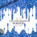 Blue Dripping, Blue Drip Borders, Drip Glitter Borders, Blue Drips ...